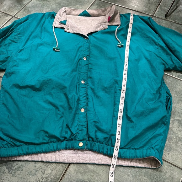westside connection | Jackets & Coats | Vtg 8s Retro Reversible Teal ...